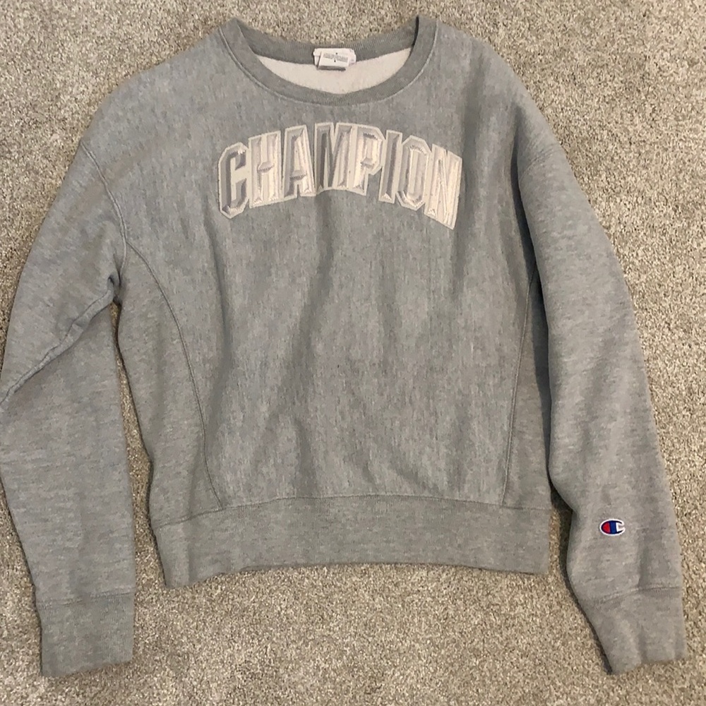 Grey Champion Embroidered Sweatshirt - Gem
